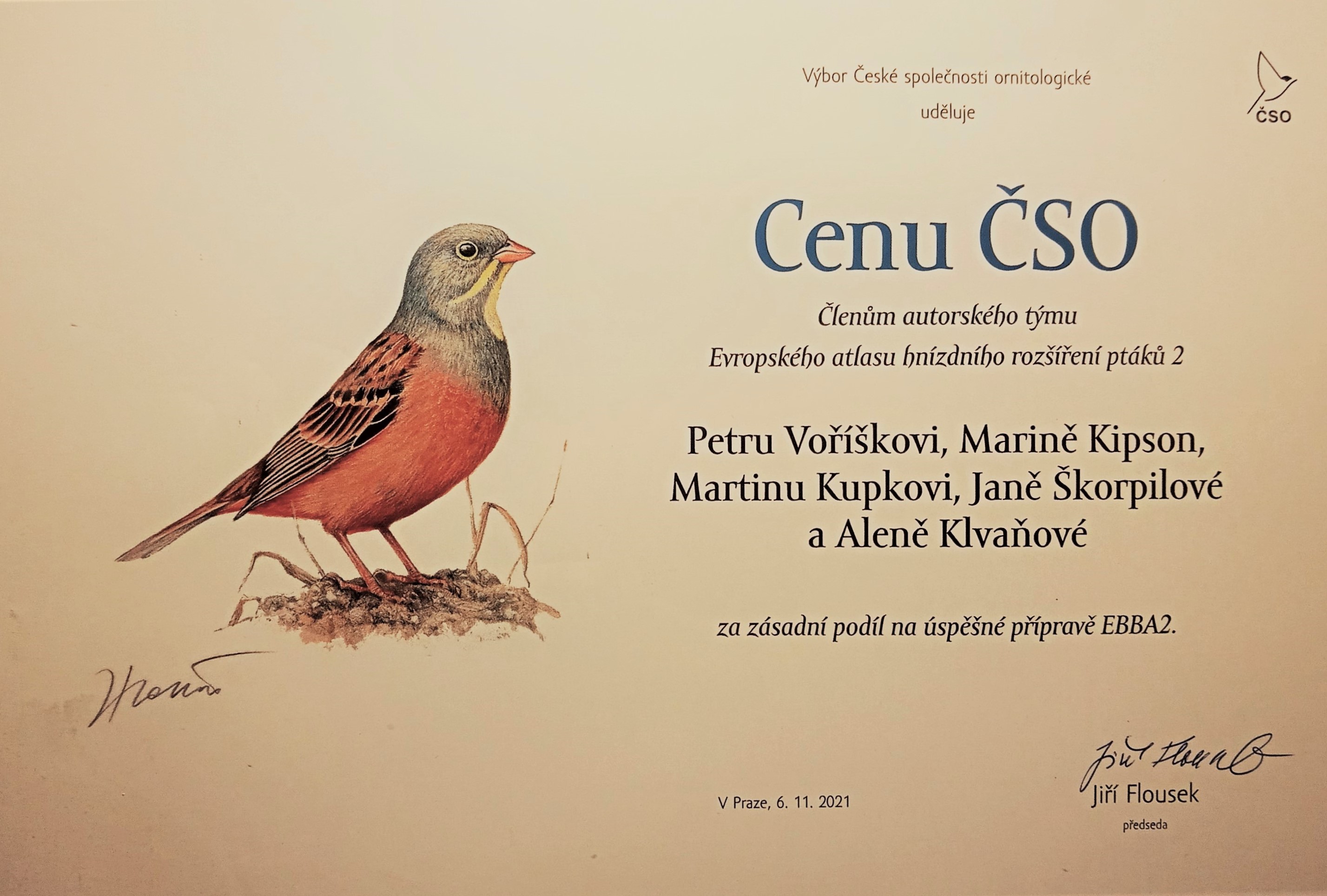 EBBA2 project team from Prague awarded | EBCC - EBCC