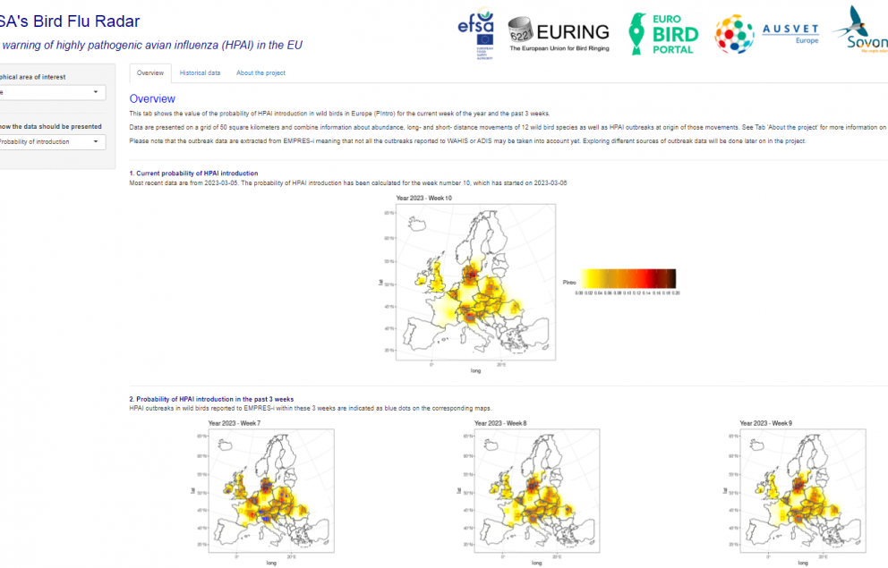 EFSA's Bird Flu Radar | EBCC - EBCC